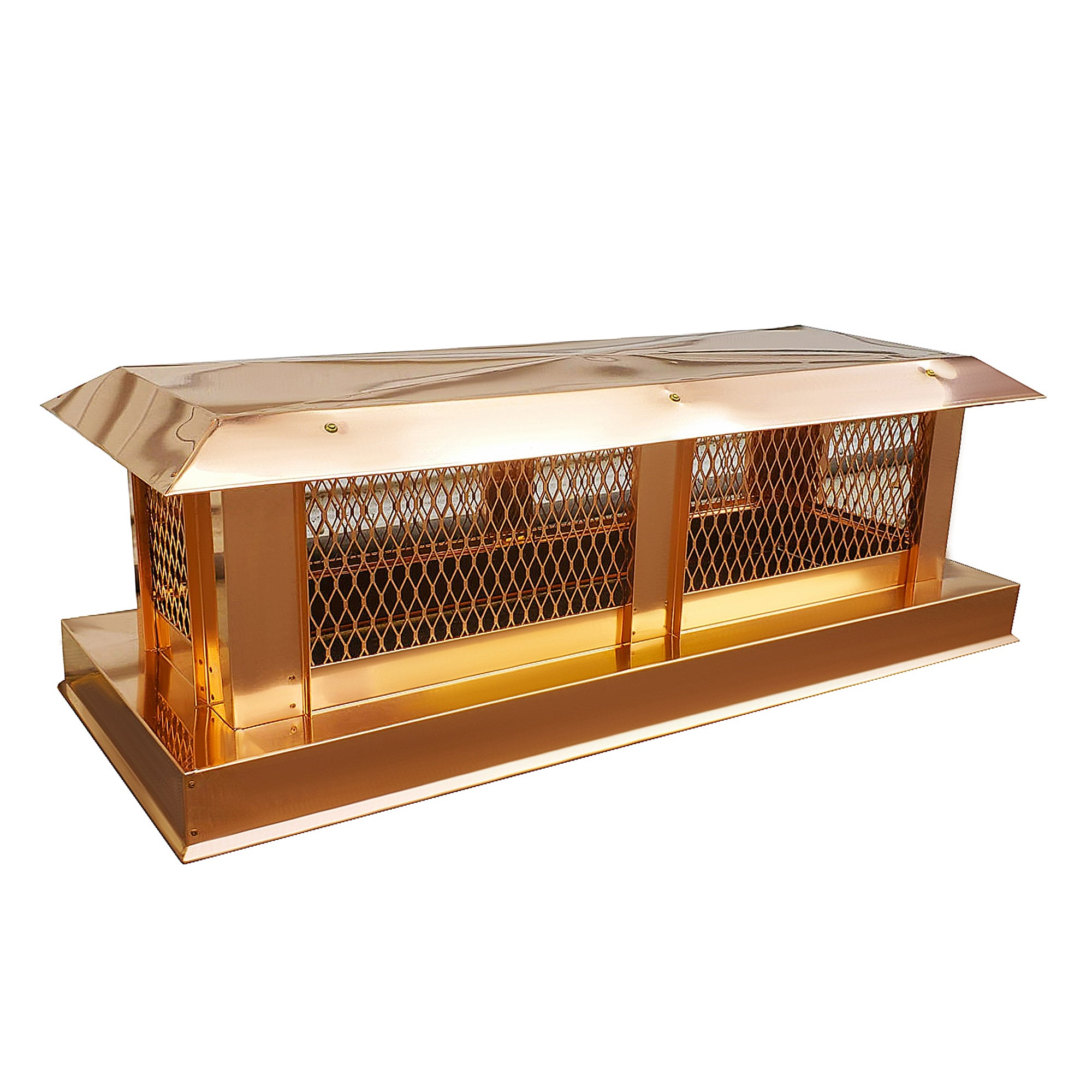 MASTER Custom Copper Chimney Caps Curved With Screens MC-F03 ...